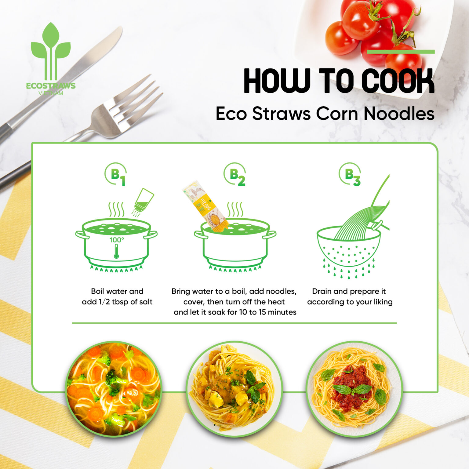 Corn Noodles - Creating a green life